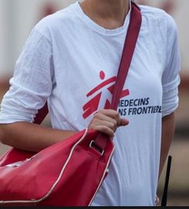 T-SHIRT MSF manche longue, coton, taille S, blanc, français | Unicat